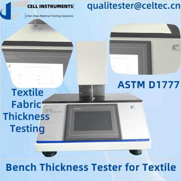 Best Bench Thickness Tester for Textile with ASTM D1777