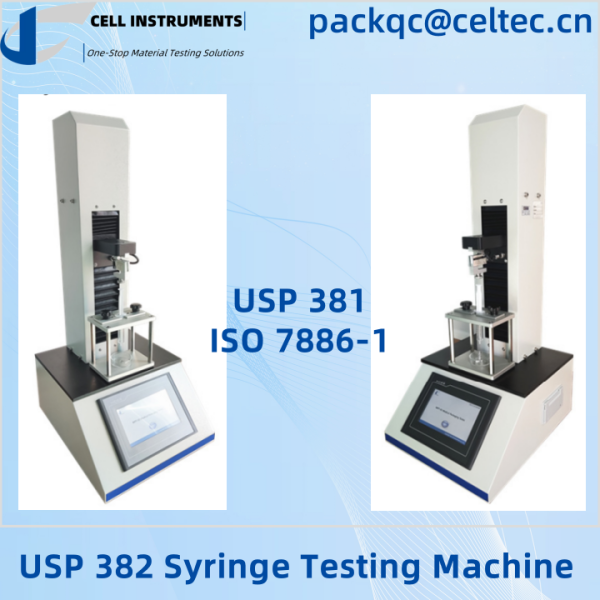 USP 382 Syringe Test Plunger Glide Force and Break Loose Force